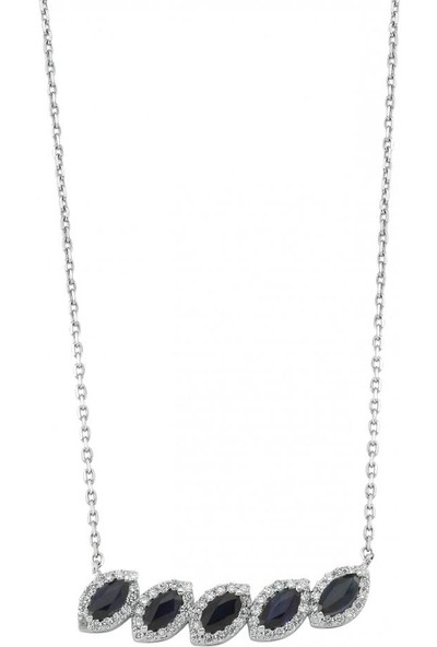 Koçak 1.59 Karat Pırlanta Safir Kolye Koçak 1.59 Karat Pırlanta Safir Kolye