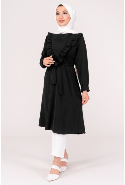 Markosin Kadın Fırfır Detaylı Tunik 5003 Markosin Kadın Fırfır Detaylı Tunik 5003