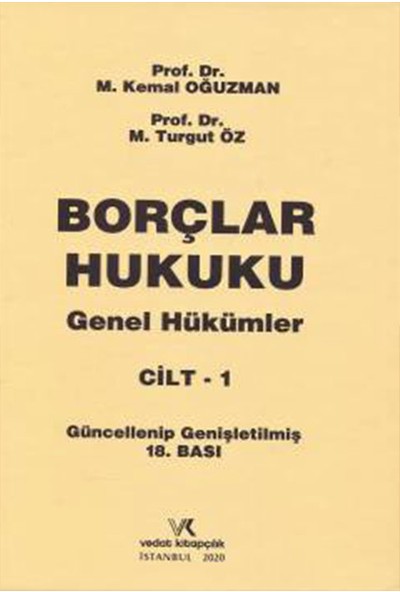 Vedat Kitapçılık Borçlar Hukuku Genel Hükümler Cilt-1 Vedat Kitapçılık Borçlar Hukuku Genel Hükümler Cilt-1