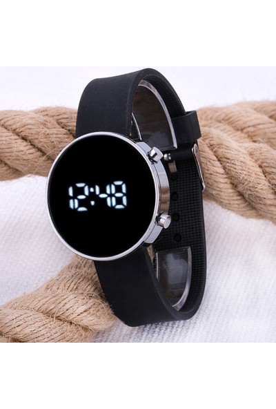 Spectrum Spectrumwatch LED Dijital Orijinal Kol Saat Siyah Silikon Bileklik