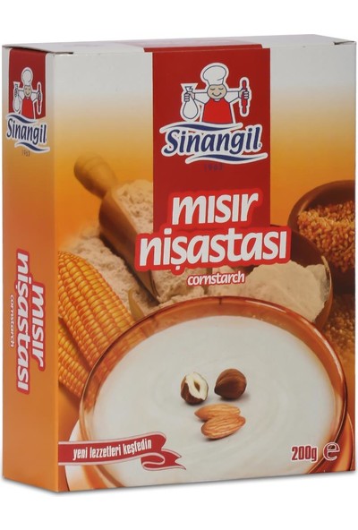 Sinangil Mısır Nişastası 200 gr 12'li Sinangil Mısır Nişastası 200 gr 12'li