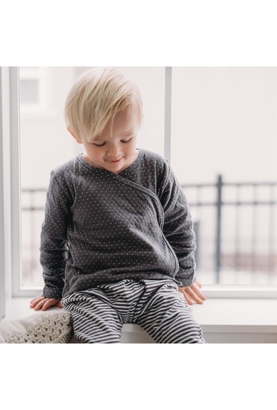 Antebies Gri Doubleface Interlok Ceket