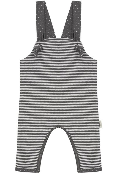 Antebies Gri Doubleface Interlok Salopet