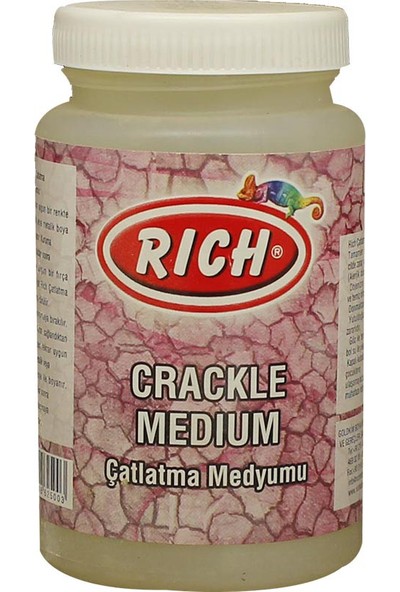 Rich Çatlatma Medyumu 250 cc Creackle Medium Rich Çatlatma Medyumu 250 cc Creackle Medium