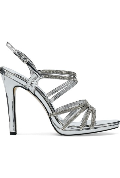 Nine West Nata 1pr Gümüş Kadın Topuklu Ayakkabı