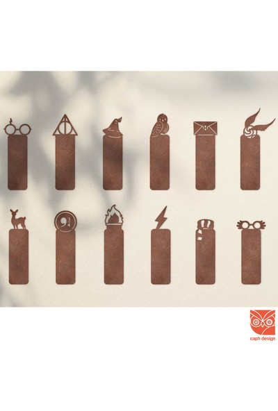 Caph Design Harry Potter Ayraç Seti Mdf 12'li Takım CPHD-HP01 Caph Design Harry Potter Ayraç Seti Mdf 12'li Takım CPHD-HP01