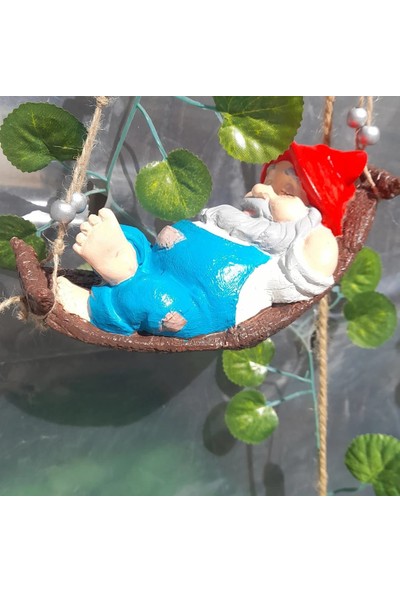 Susu Tasarım Hamaklı Cüce Dekoratif Obje