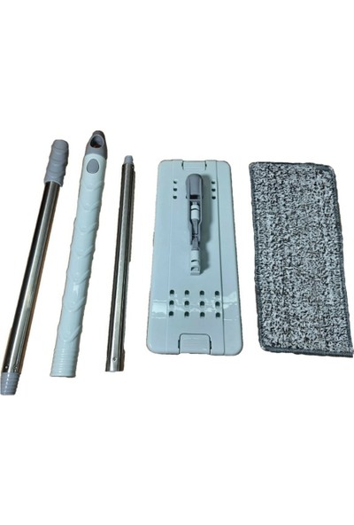 Zambak Plastik Tablet Mop Yedek Set 105CM Metal Sopa,cırtlı Plastik Palet+Paspas
