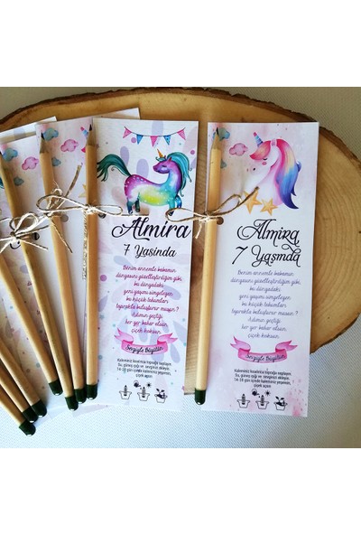 İremden Unicorn Desenli Bebek Çocuk Doğum Günü Hediyesi Tohumlu Kalem İremden Unicorn Desenli Bebek Çocuk Doğum Günü Hediyesi Tohumlu Kalem