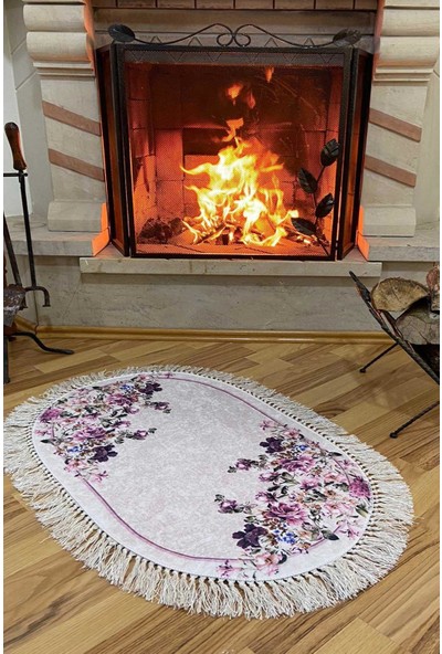 Çapa Home 60 x 100 cm Oval Çok Amaçlı Paspas( Bahar)