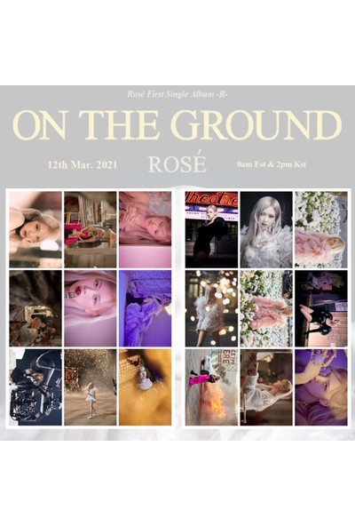 Black Pink Blackpınk Rosé '' On The Ground '' Fotokart Seti Black Pink Blackpınk Rosé '' On The Ground '' Fotokart Seti