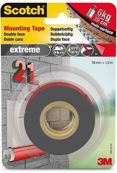 Scotch Extra Güçlü Montaj Bantı 4002