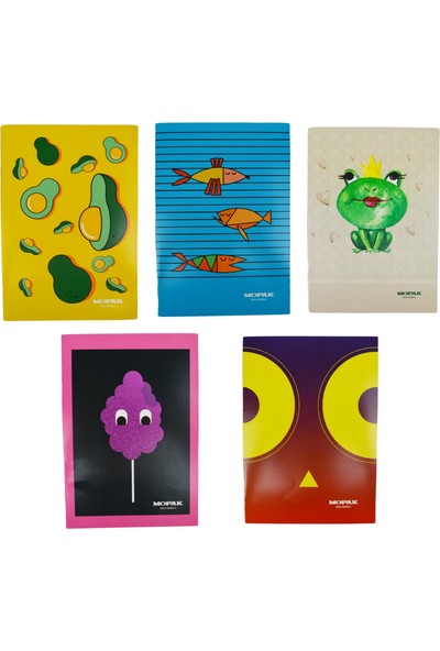 Mopak A5 60 Yaprak Karton Kapak Dikişli 3 Kareli + 2 Çizgili Defter Mopak A5 60 Yaprak Karton Kapak Dikişli 3 Kareli + 2 Çizgili Defter