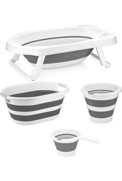 Hobby Life Coolbaby Hobbylife Katlanabilir Küvet 4 In 1 Set - Koyu Gri Hobby Life Coolbaby Hobbylife Katlanabilir Küvet 4 In 1 Set - Koyu Gri