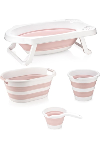 Hobby Life Coolbaby Hobbylife Katlanabilir Küvet 4 In 1 Set - Pembe Hobby Life Coolbaby Hobbylife Katlanabilir Küvet 4 In 1 Set - Pembe