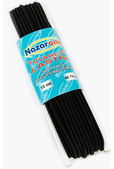 Nazarone Yuvarlak Lastik 10MT Siyah Nazarone Yuvarlak Lastik 10MT Siyah