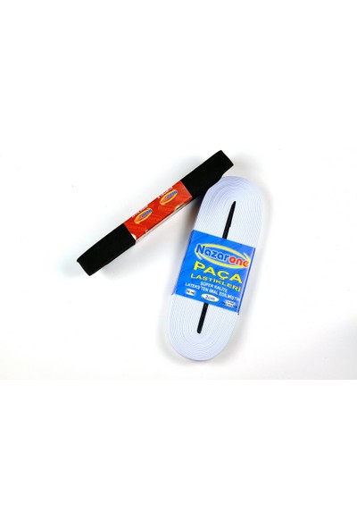 Nazarone Paça Lastik 2cm Beyaz Nazarone Paça Lastik 2cm Beyaz