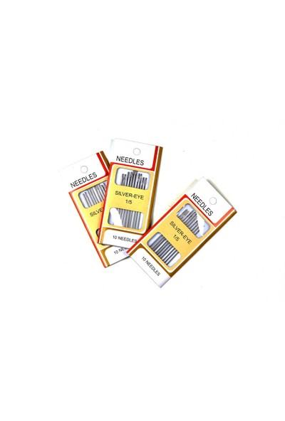 Nazarone Dikiş Iğne 1-5 Gümüş Nazarone Dikiş Iğne 1-5 Gümüş