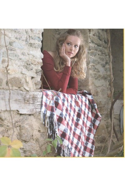 YZNHOME Tek Kişilik 120 x 170 cm Diz Üstü Tv Battaniyesi Kırmızı