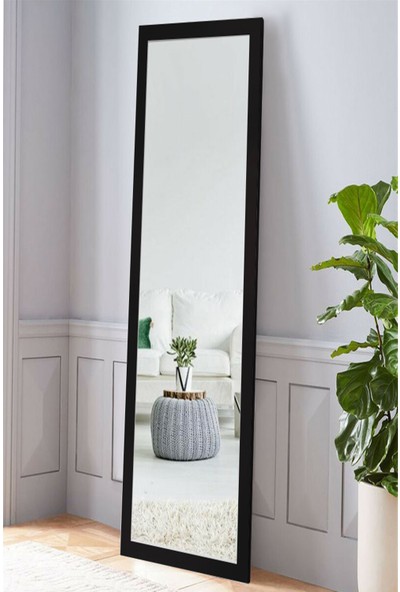 Hüma's 160 x 58 cm Siyah Ahşap Dekoratif Retro Boy ve Duvar Aynası Hüma's 160 x 58 cm Siyah Ahşap Dekoratif Retro Boy ve Duvar Aynası