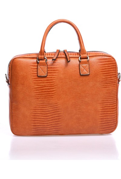 Sergio Giorgianni SGEVR9156 Lazer Oranj Evrak Çantası