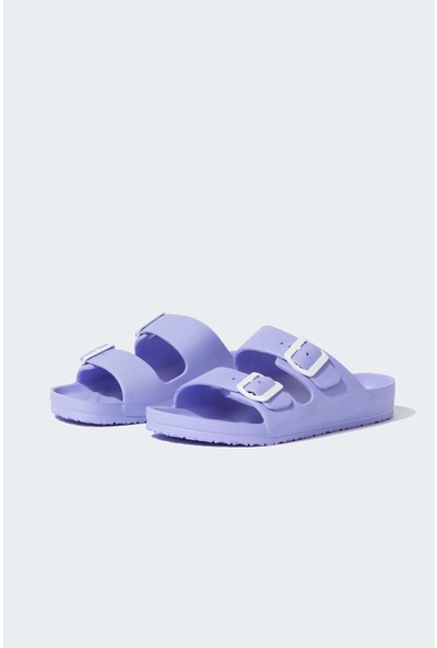 DeFacto Eva Çift Bant Tokalı Ev Terliği T3404AZNS