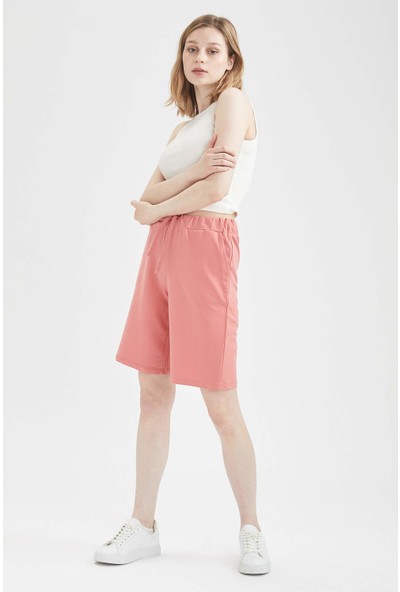 DeFacto Beli Bağcıklı Relax Fit Bermuda Şort N7439AZ21SM DeFacto Beli Bağcıklı Relax Fit Bermuda Şort N7439AZ21SM