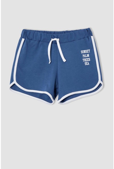 Defacto Kız Çocuk Baskılı Esnek Belli Şort V6940A621HS