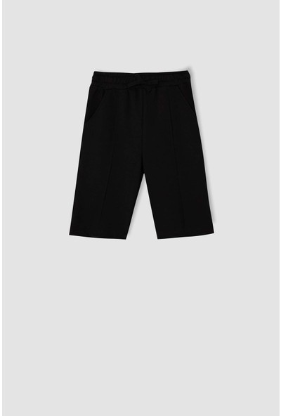 DeFacto Erkek Çocuk Basic Esnek Belli Bermuda Şort V6197A621HS