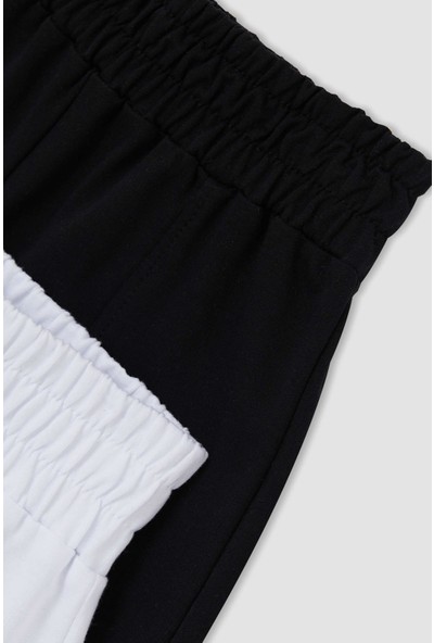 Defacto Kız Çocuk Basic Esnek Belli 2'li Şort V2666A621HS