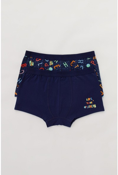 Penti Mavi Erkek Çocuk Planet 2li Boxer Penti Mavi Erkek Çocuk Planet 2li Boxer