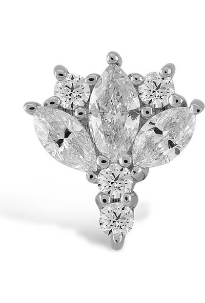 Piano Jewellery Mini Fan Pırlanta Tragus 14 Ayar Piercing Piano Jewellery Mini Fan Pırlanta Tragus 14 Ayar Piercing