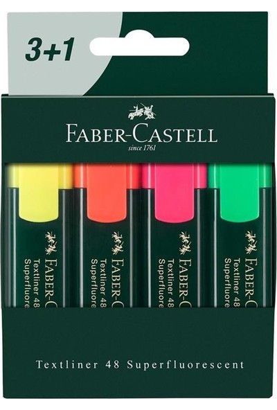 Faber-Castell Textliner Fosforlu Kalem 3+1