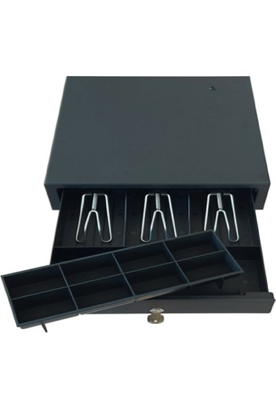 Delta Metal Klipsli Dokunmatik Elle Açılır Yazar Kasa Para Çekmecesi Siyah 33 x 36 x 9.5 cm Delta Metal Klipsli Dokunmatik Elle Açılır Yazar Kasa Para Çekmecesi Siyah 33 x 36 x 9.5 cm