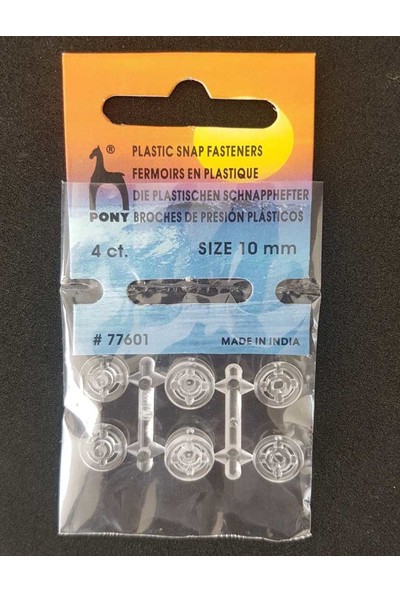 Pony Plastik Çıtçıt X4 #77601