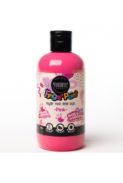 Mammacomica Dough Yıkanabilir Parmak Boyası Pembe