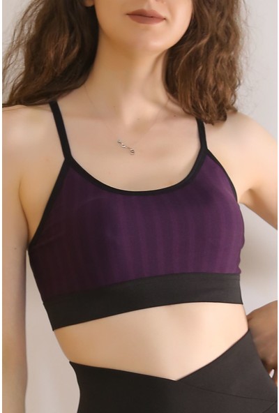 Butik Cool Ip Askılı Sporcu Büstiyer Mor - 9021.125. Butik Cool Ip Askılı Sporcu Büstiyer Mor - 9021.125.