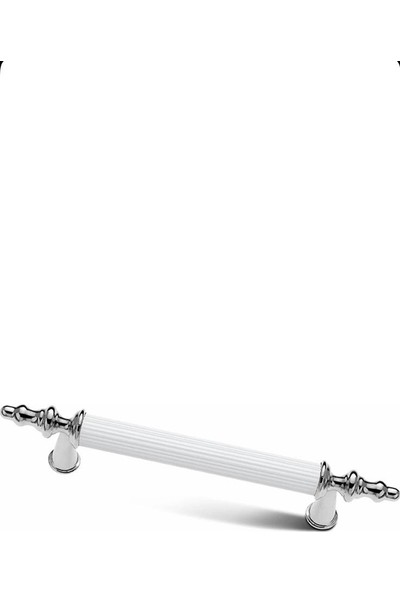Asil Metal Inci Krom Beyaz Lüks Modern Mobilya Dolap Çekmece Kulpları 224 mm Asil Metal Inci Krom Beyaz Lüks Modern Mobilya Dolap Çekmece Kulpları 224 mm