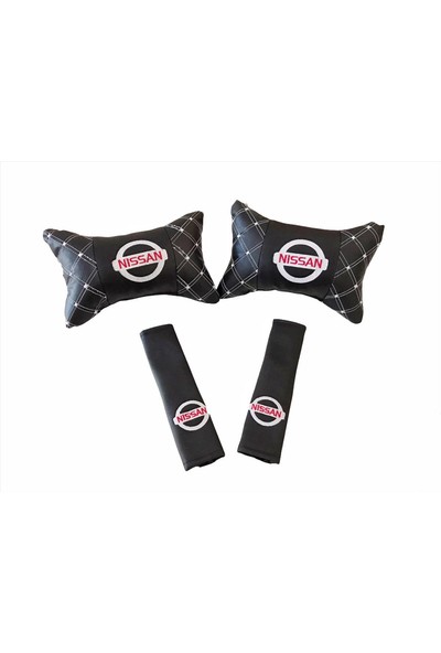 GKS Nissan Pulsar Deri Yastık Kemer Pedi -Deri Konfor Seti