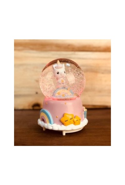Bent Çılgın Unicorn Müzikli Kar Püskürten Gece Lambası Kar Küresi Bent Çılgın Unicorn Müzikli Kar Püskürten Gece Lambası Kar Küresi