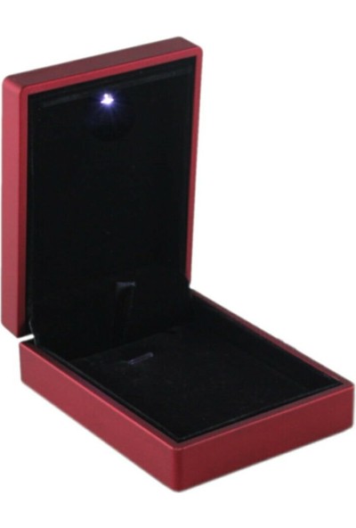 Özer Kutu Işıklı Kolye Kutusu Kırmızı Renk Özer Kutu Işıklı Kolye Kutusu Kırmızı Renk
