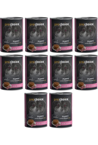 Pro Choice Kuzu Etli Sekersiz Ezme Yavru Köpek Konservesi 400GR 10 Adet Pro Choice Kuzu Etli Sekersiz Ezme Yavru Köpek Konservesi 400GR 10 Adet