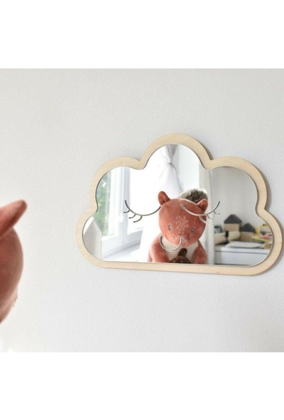 Les Doyen Bulut Ayna Çocuk Odası Dekoru Güvenli Kırılmaz Ayna