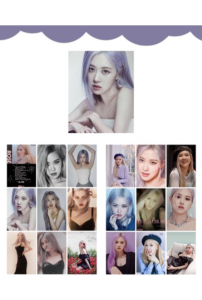 Black Pink Blackpınk ''rose'' Fotokart Seti Black Pink Blackpınk ''rose'' Fotokart Seti