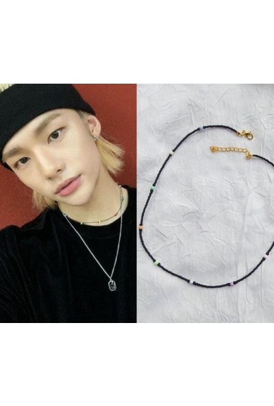 Kpop Dünyası Stray Kids '' Hyunjin '' Kolye 1 Kpop Dünyası Stray Kids '' Hyunjin '' Kolye 1