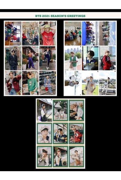 Bts 2021 Season's Greetings Fotokart Seti