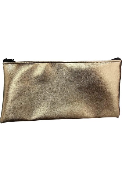 Lizy Mat Ayna Gold Makyaj Çantası Lizy Mat Ayna Gold Makyaj Çantası