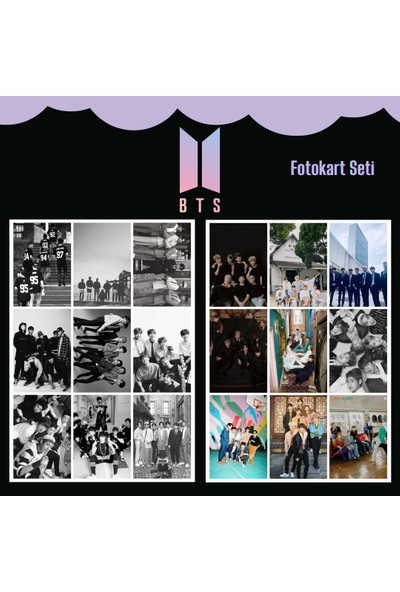 Bts Tüm Zamanlar Fotokart Seti