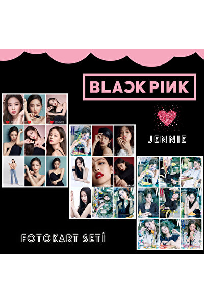 Black Pink Blackpınk '' Love Jennie '' Fotokart Seti
