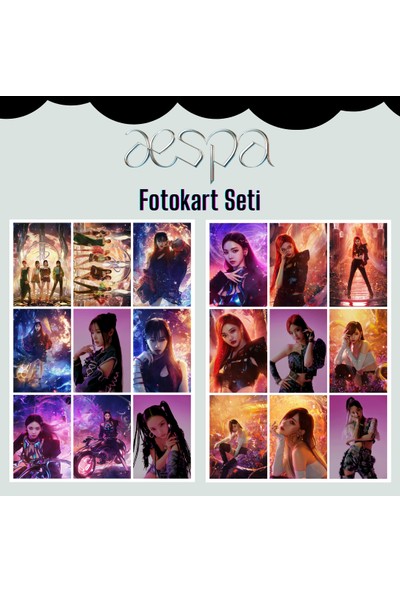 Aespa '' Next Level '' Fotokart Seti